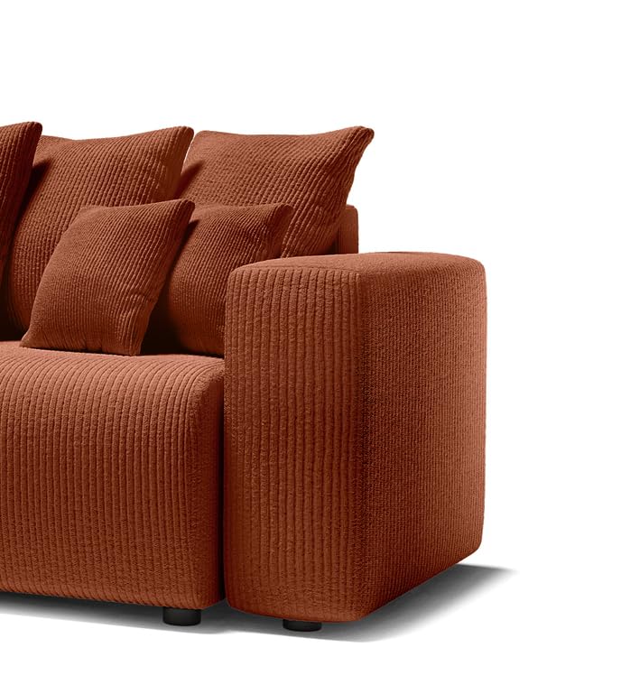 BAÏTA Canapé d'angle Convertible Lea XL 5 Places, avec Angle Reversibl ...