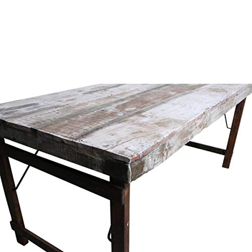 MATHI DESIGN Table Blanche Vintage Pliante – Shop Planète Déco
